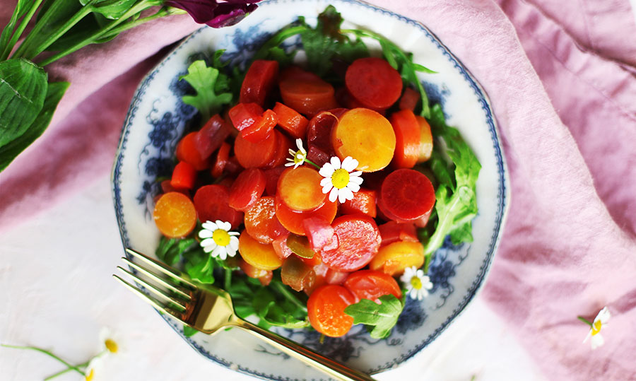 Old Fashioned Rainbow Copper Penny Salad