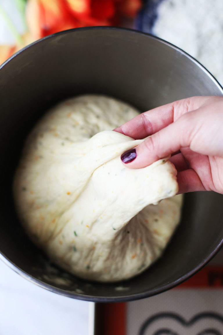 Rosemary Orange and Goat Cheese Stuffed Soft Pretzels
