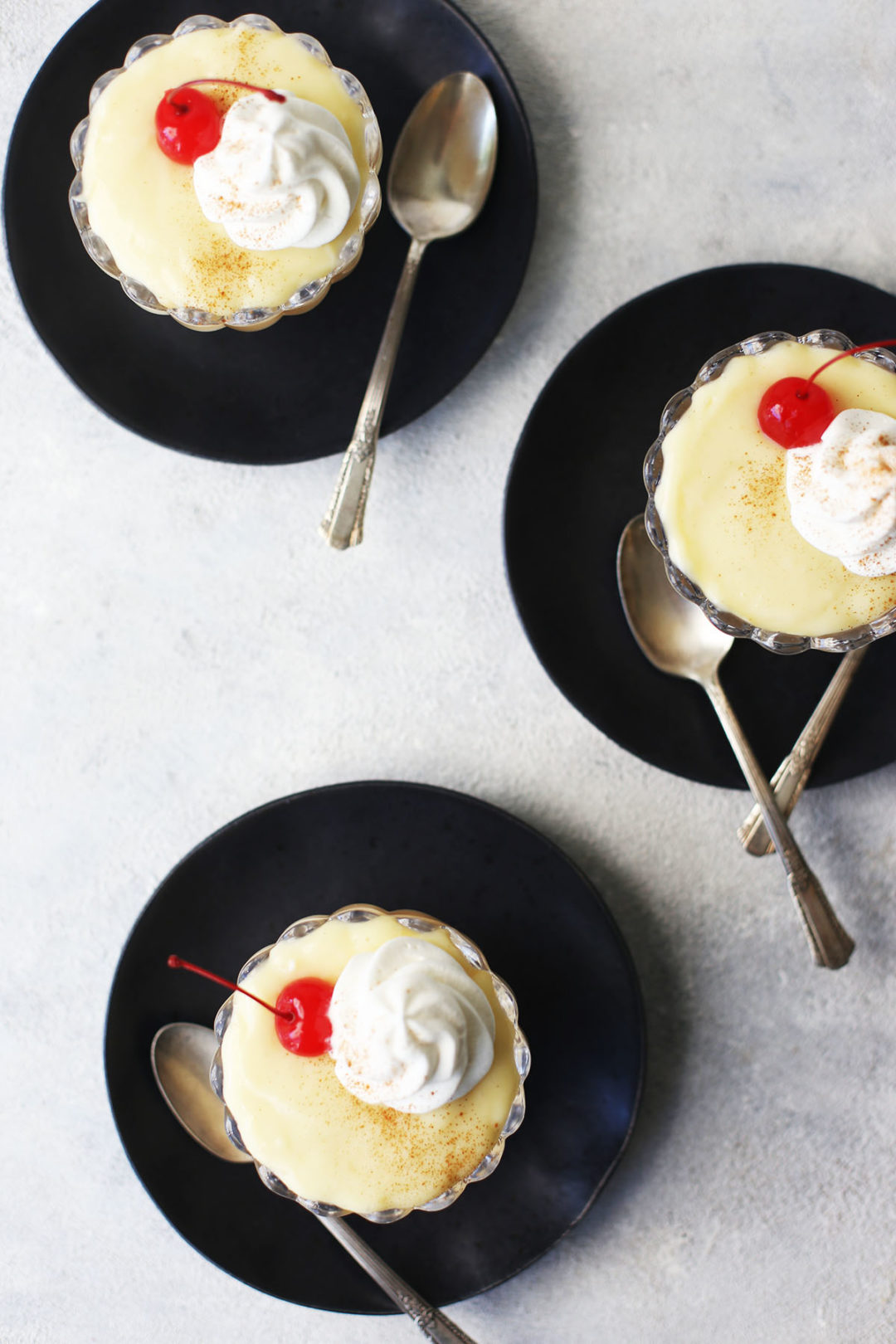 Horchata pudding and Dulce de leche parfaits