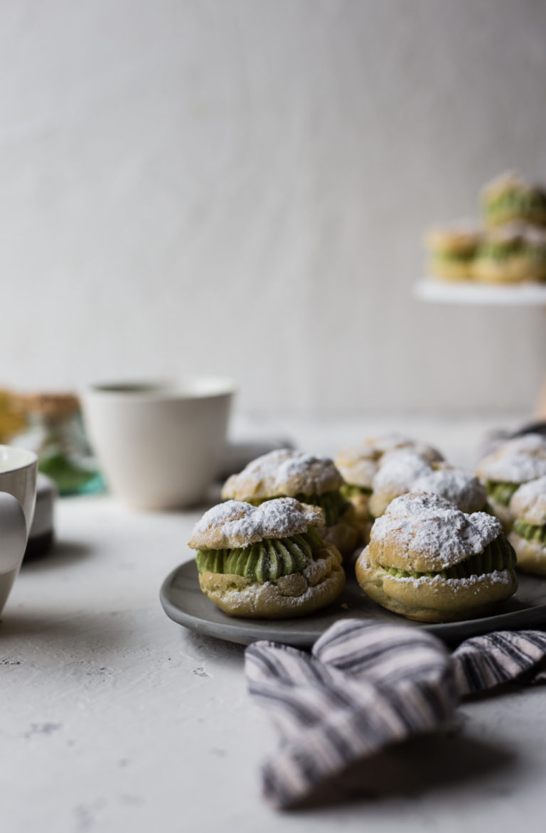 Matcha Cream Puffs