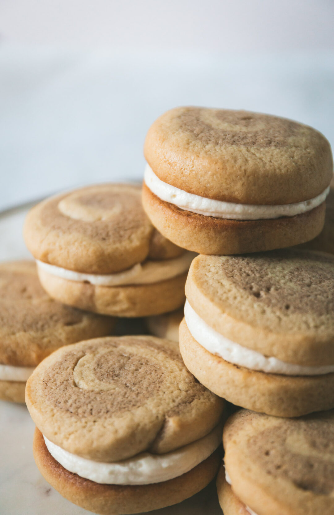 Cinnamon Roll Cookie Sandwiches - Olive and Artisan